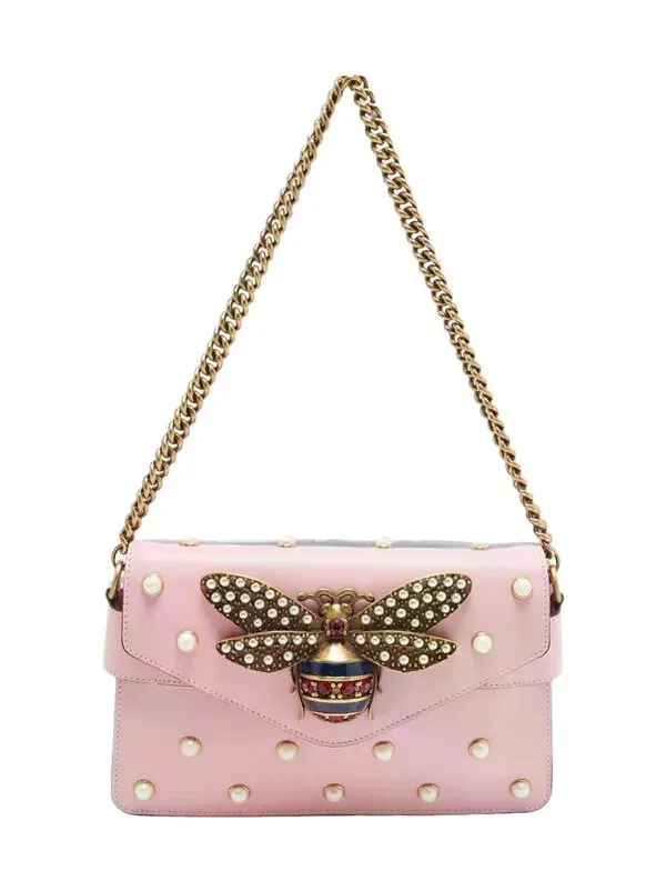 Gucci Mini Queen Margaret Broadway Shoulder Bag - Pink