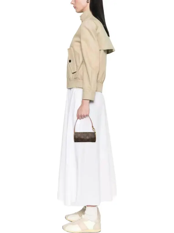 LOUIS VUITTON 1990-2010 Monogram Papillon Pochette Handbag - Brown