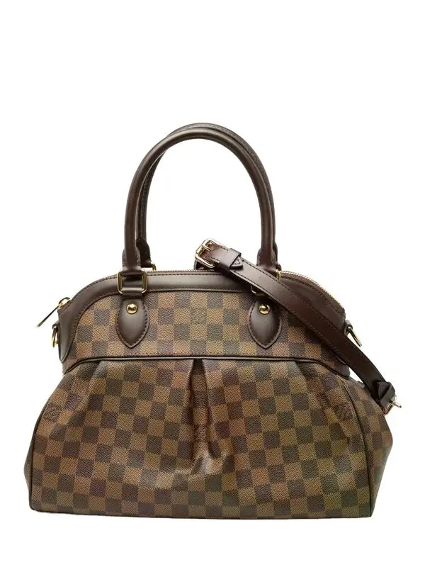 LOUIS VUITTON 2009 Damier Ebene Trevi Pm Satchel - Brown