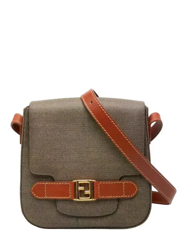 Fendi 20th Century Canvas Ff Crossbody Bag - Brown