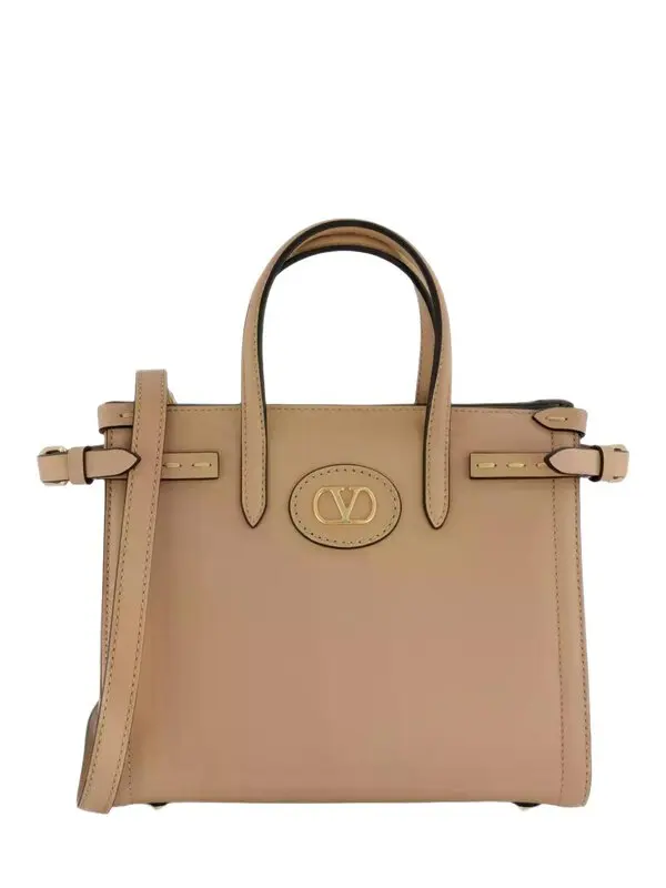 Valentino Garavani Logo-plaque Tote Bag - Neutrals