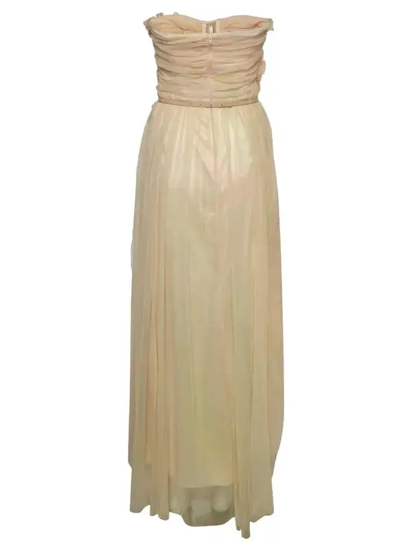 Elisabetta Franchi Embellished-detail Maxi Dress - Neutrals