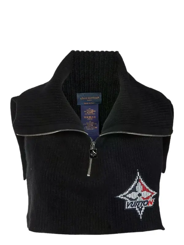 LOUIS VUITTON Snowflake Plastron Snood - Black