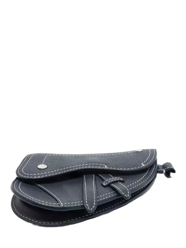 Dior Saddle Leather Bag Charm - Blue