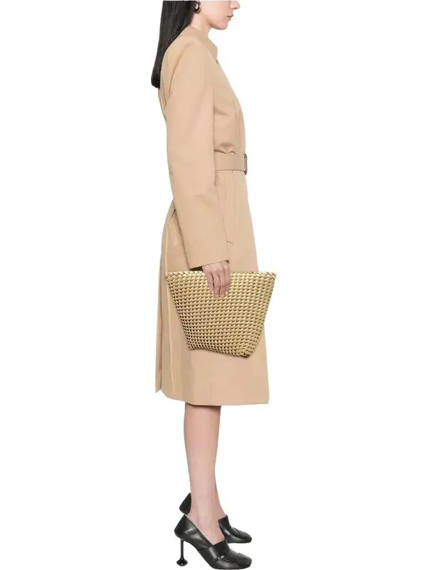 Bottega Veneta 2012-2026 Intrecciato Structure Clutch Bag - Neutrals