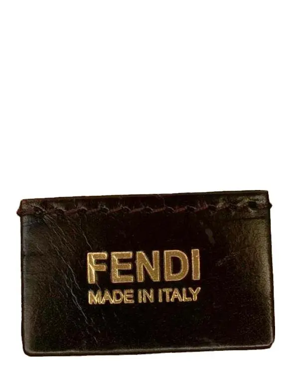 Fendi 2010-2026 Large Zucca Canvas Glitter Mia Flap Shoulder Bag - Brown
