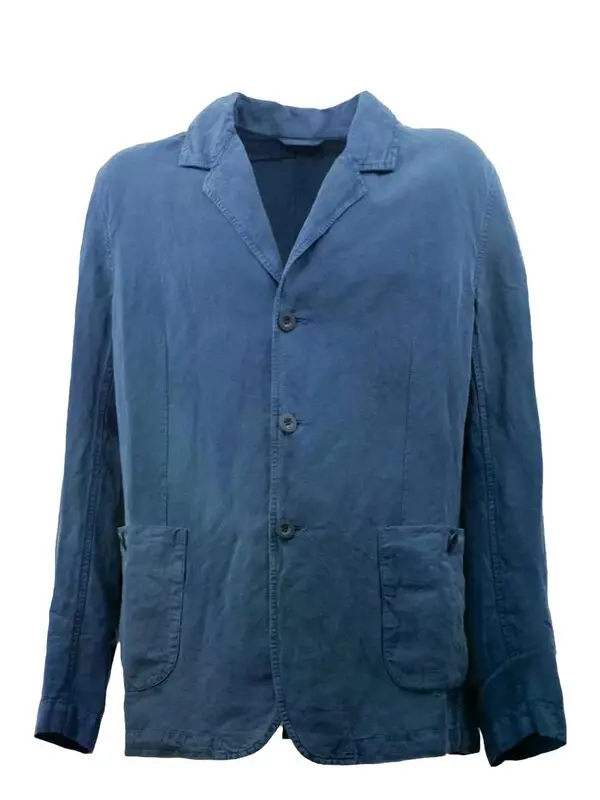 CASEY CASEY Notched-lapels Single-breasted Blazer - Blue