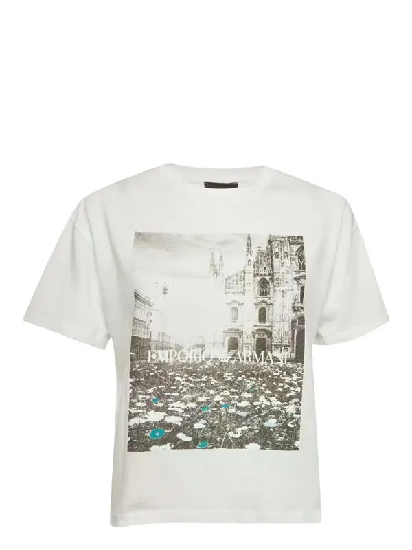 Emporio Armani Graphic-print T-shirt - White