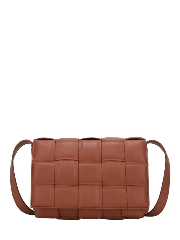MKF COLLECTION BY MIA K. Ginger Woven Shoulder Bag - Brown