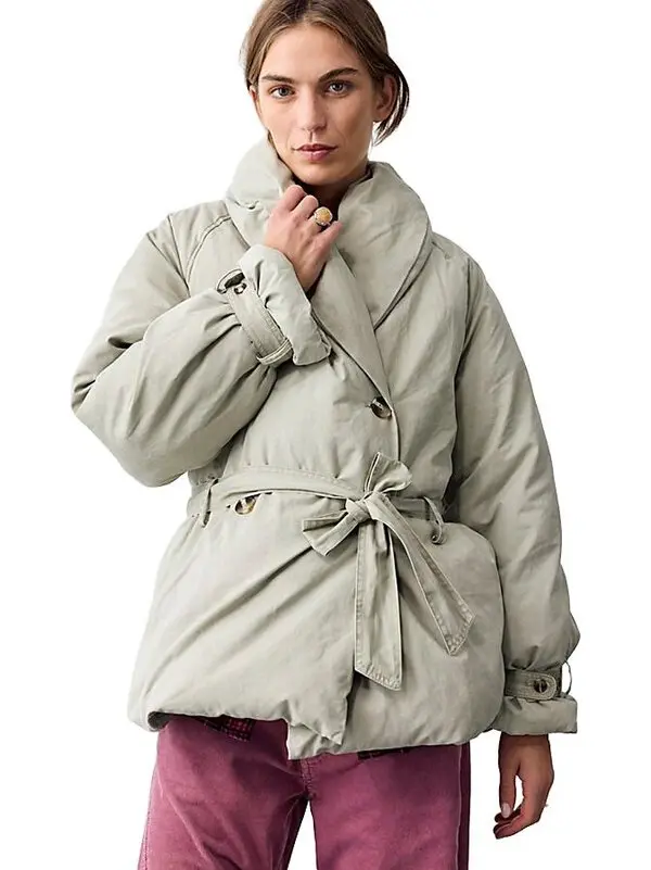 Free People We The Free Officer Puffer Jacket - Soft Fern