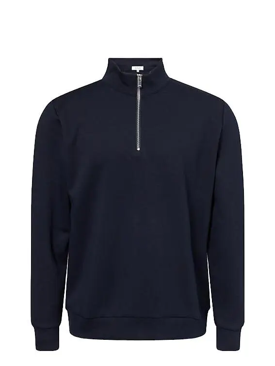 ARNE Interlock Stretch-jersey Sweatshirt Xxl - Navy