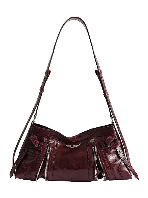Zadig&Voltaire Madison Mini Patent-leather Shoulder Bag - Deep Purple