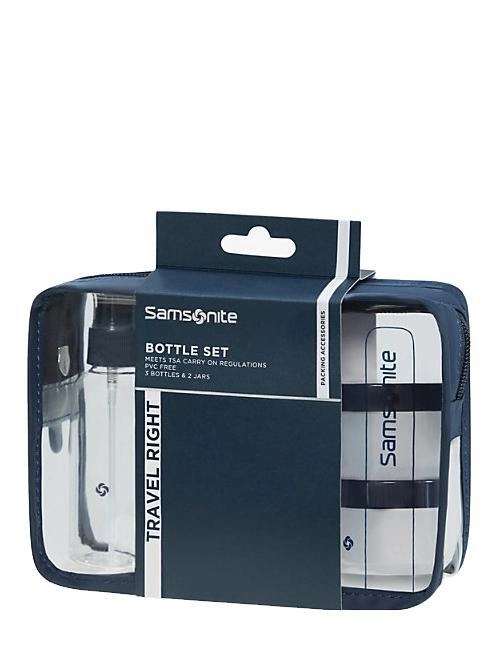SAMSONITE Ta Revolution Set Of Three Travel Bottles - Midnight Blue