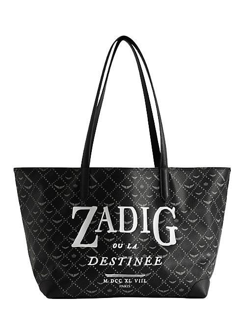Zadig&Voltaire Z Shopper Xl Book Tag Coated-canvas Tote Bag - Black