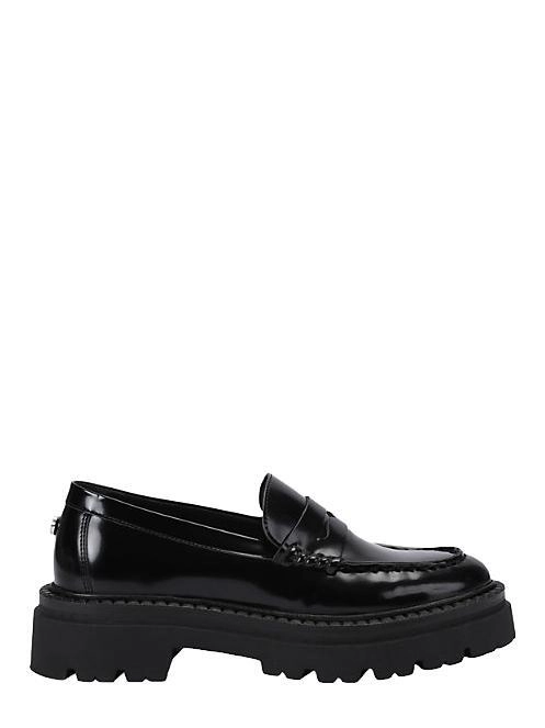 Steve Madden Katja Leather Loafers - Black