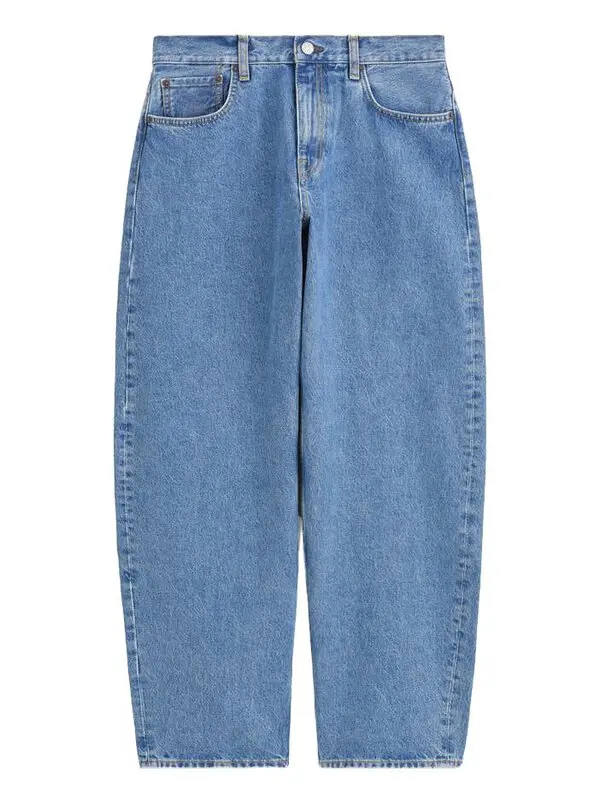 Cos Inlet Curved-leg Jeans - Blue