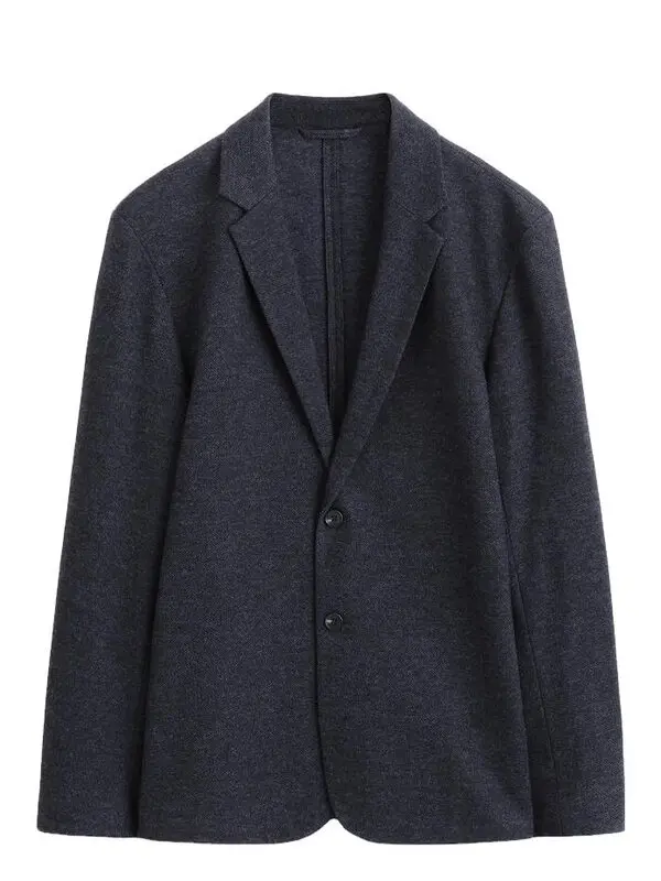 Cos Unstructured Jersey Blazer - Navy