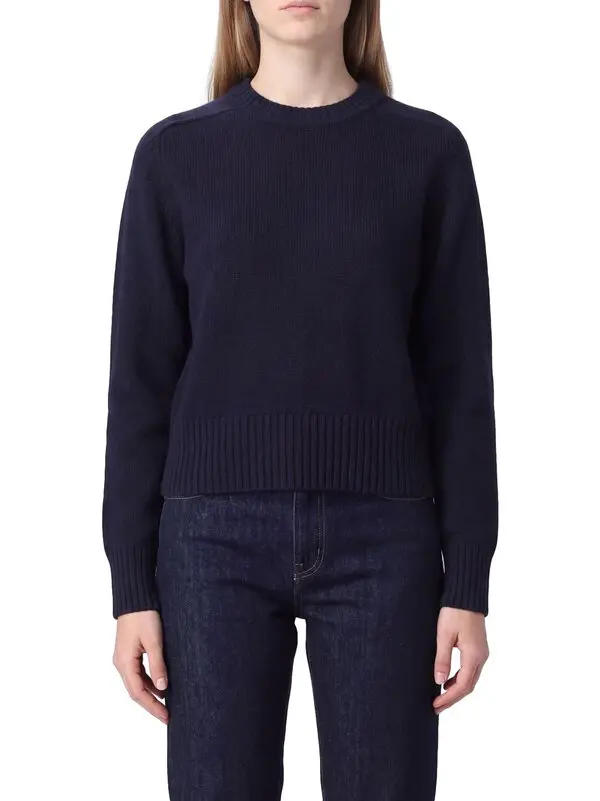Extreme Cashmere Long-sleeved Crew Neck Jumper In Pure Cashmere - Blue