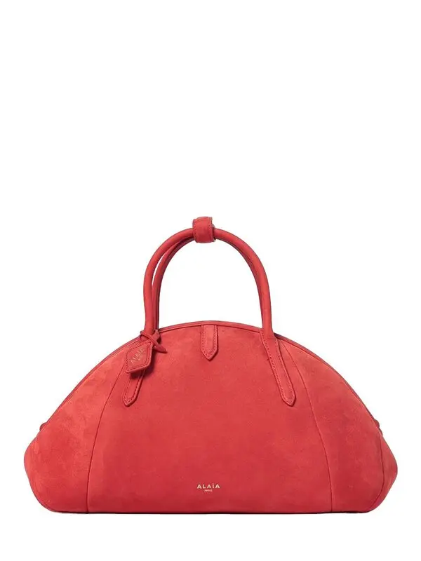 Alaïa Purse Calfskin Leather Handbag With Double Handle And Snap Closure - Red
