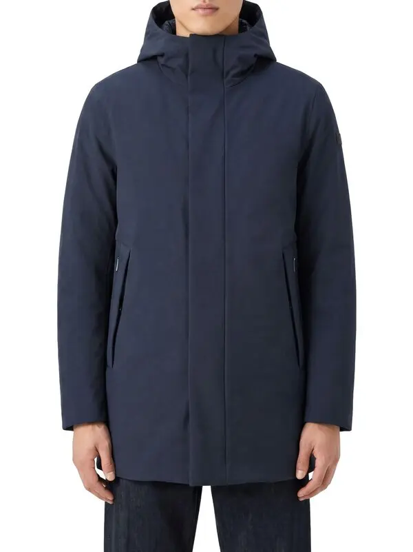 RRD Eskimo Knee-length Parka In Recycled Technical Fabric With Hood - Grey