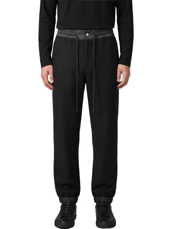 Sacai Cotton Terrycloth Pants With Drawstring Waist - Black
