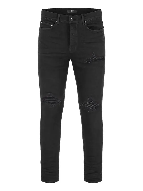 Amiri Jeans In Denim Di Cotone - Black