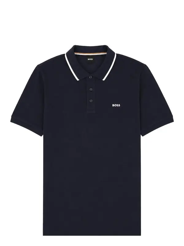 BOSS Polo In Cotone - Blue