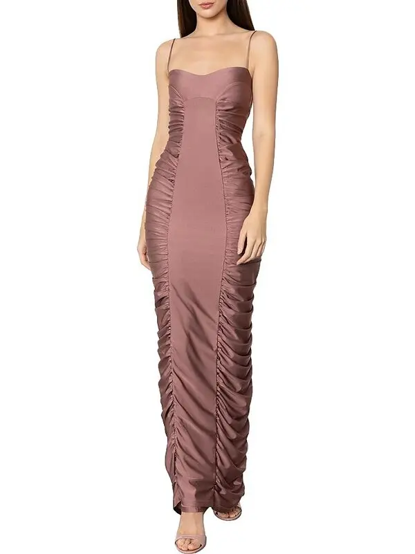 Black Halo Amoria Ruched Maxi Dress - Dusk