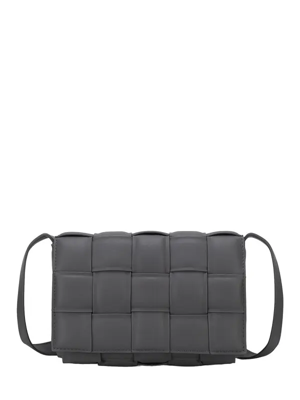 MKF COLLECTION BY MIA K. Ginger Woven Shoulder Bag Charcoal - Grey