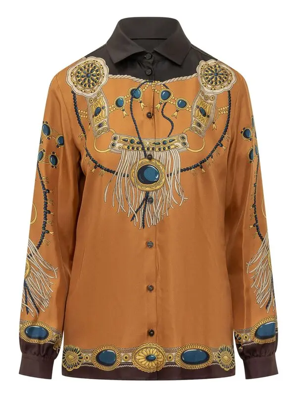 Etro Tailored Blouse For Elevated Everyday Style - Cammello