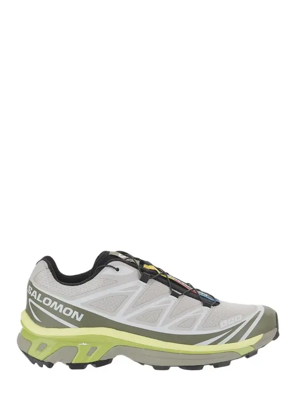 SALOMON Xt-6 Sneaker With Gore-tex Mesh, Padded Collar & Drawstring - Grey