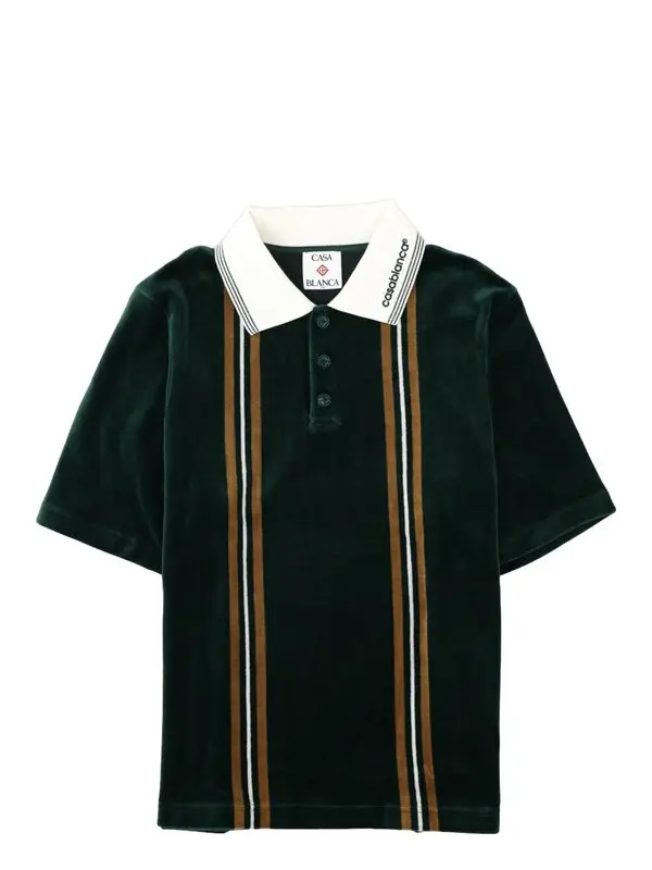 Casablanca Cotton-blend Polo Shirt - Green