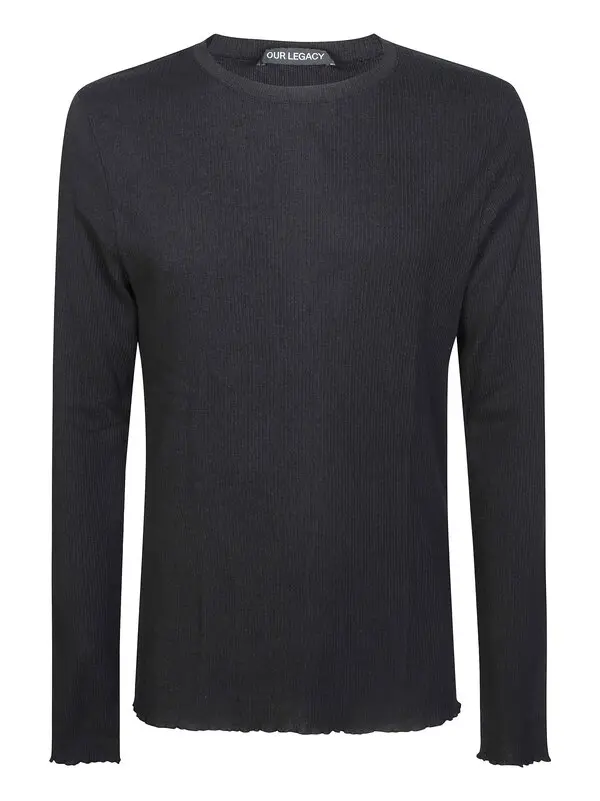 Our Legacy Elongated Long Sleeve Tee - Nero