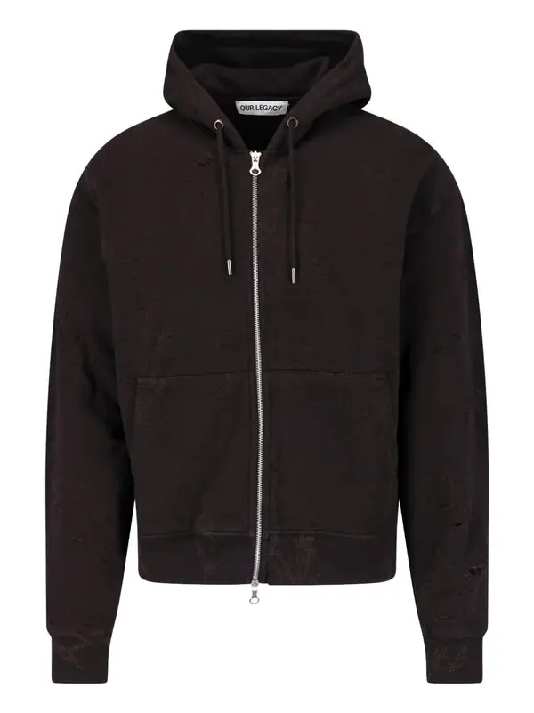 Our Legacy Burnt Bouquet Star Fleece Sweater - Brown