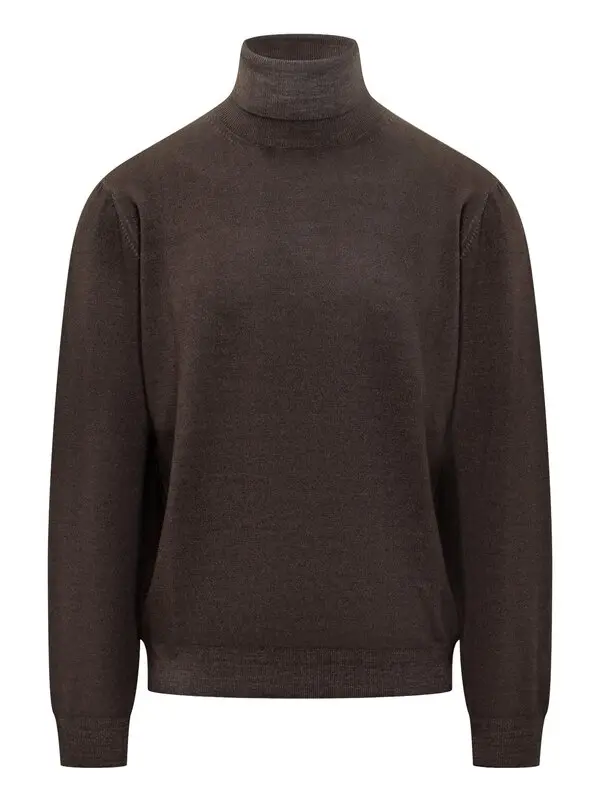 FILIPPO DE LAURENTIIS Cloud-soft Merino Wool Knit Sweater - Grigio