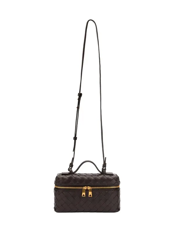 Bottega Veneta Bang Bang Mini Vanity-case Calfskin Shoulder Bag - Brown