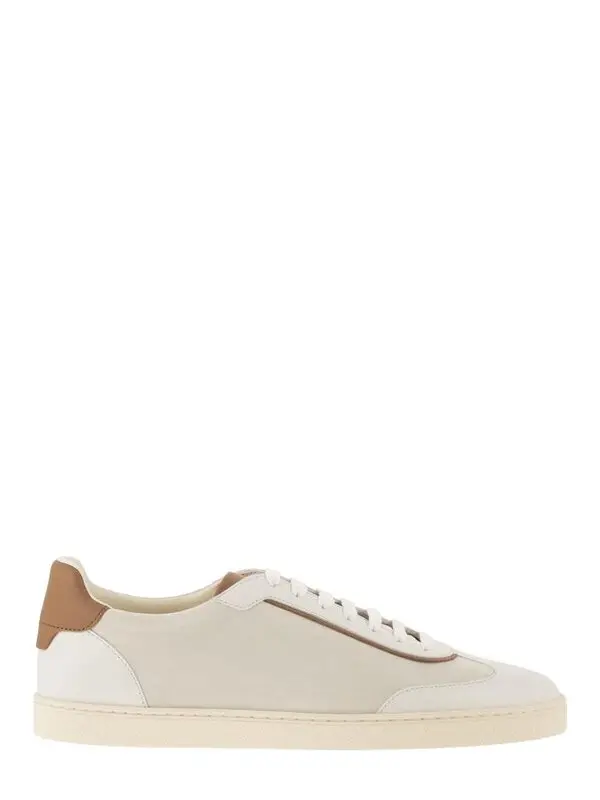 Brunello Cucinelli Low-top Suede Sneaker - Optclbianc