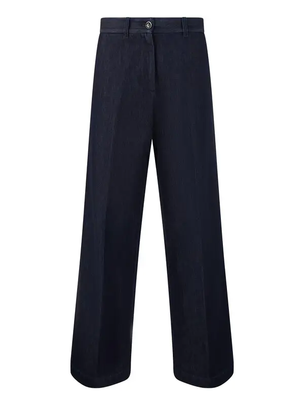 NINE:INTHE:MORNING Wide-leg Jeans With Regular Waist - Denim