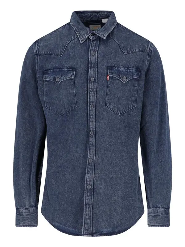 LEVI'S STRAUSS Denim Shirt In 100% Cotton - Blue