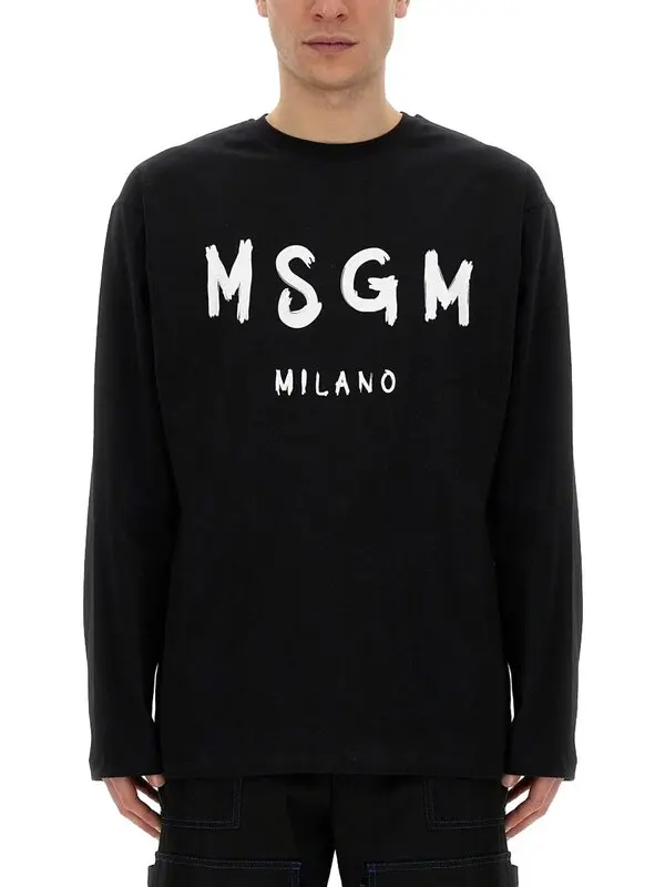 MSGM Mini Cotton T-shirt - Black