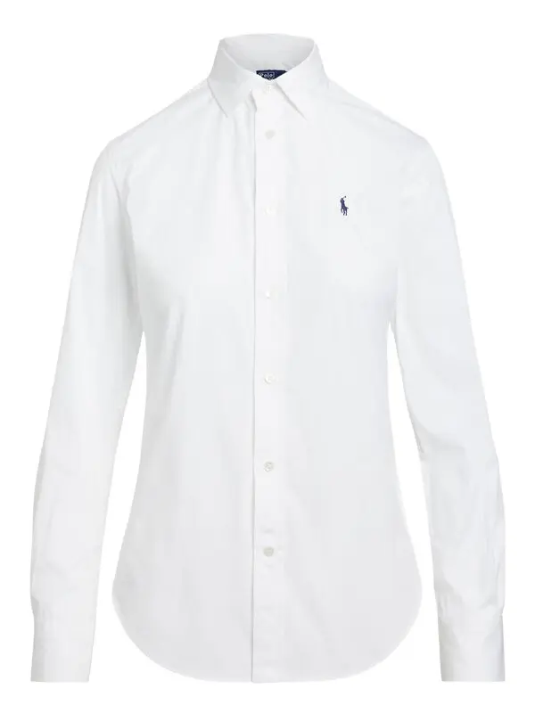 Ralph Lauren Slim Fit Cotton Shirt - White