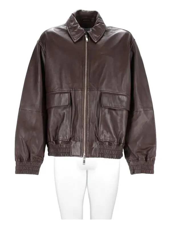 Studio Nicholson 100% Leather Jacket - Brown