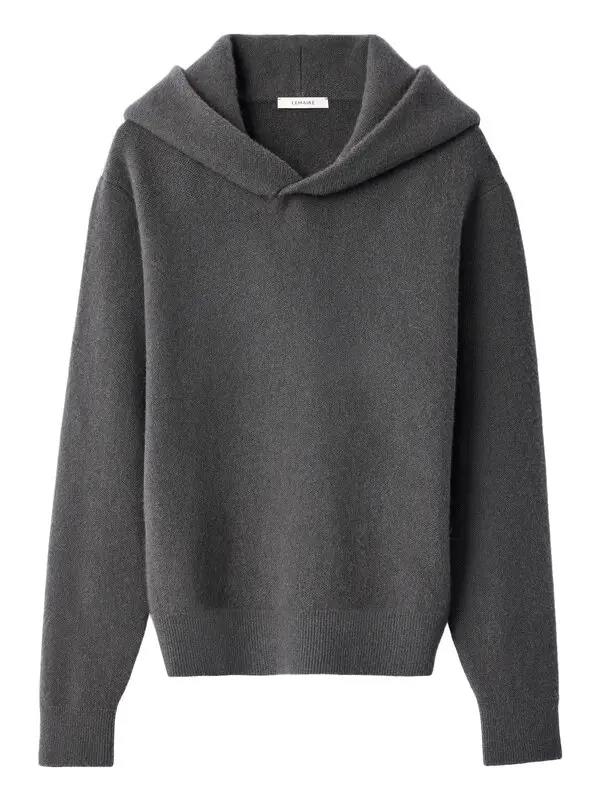 LEMAIRE Hooded Sweater - Stone