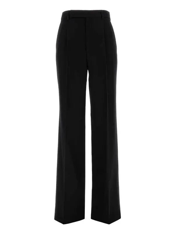 Saint Laurent Uni Version Pants In 100% Cotton - Noir