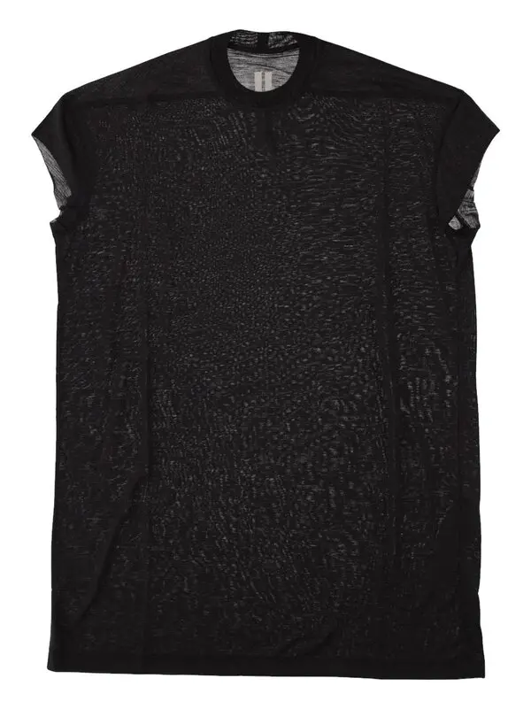 Rick Owens Wool-silk T-shirt - Black