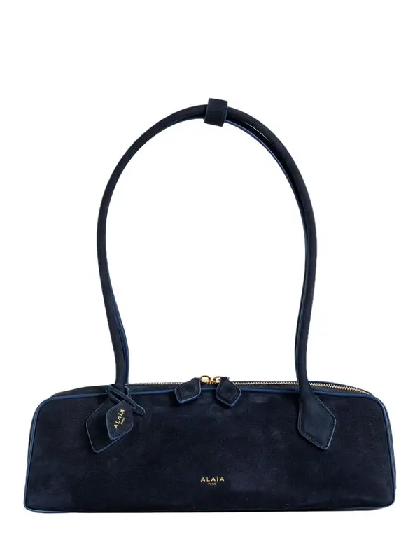 Alaïa Teckel Mini Nubuck Handbag - Bleunuit