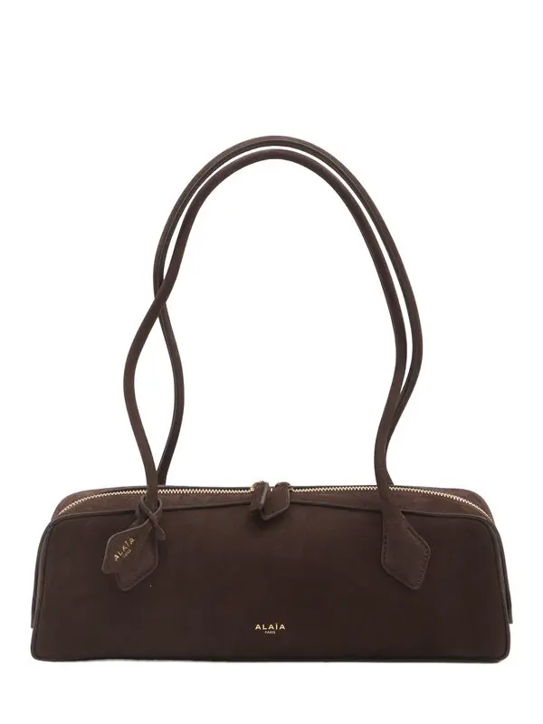 Alaïa Teckel Mini Nubuck Handbag - Brunor