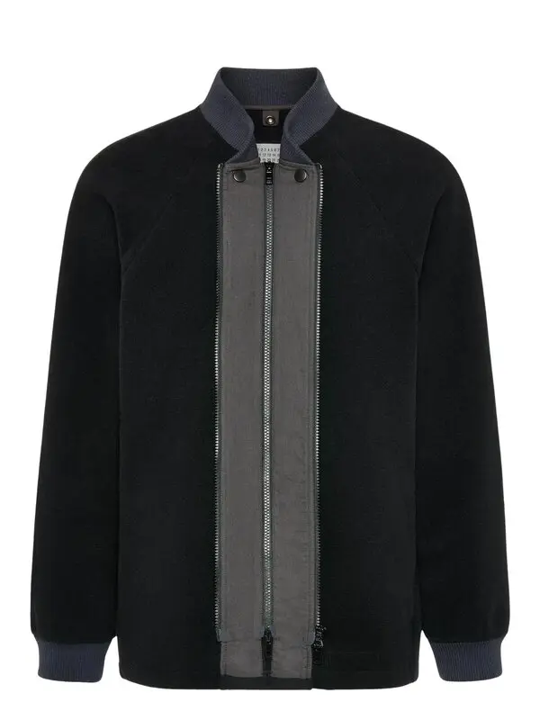 MAISON MARGIELA Wool Zip-up Bomber Jacket - Black