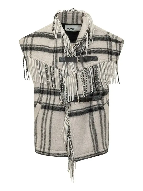 MARANT ETOILE Ginesa Vest - Ecru