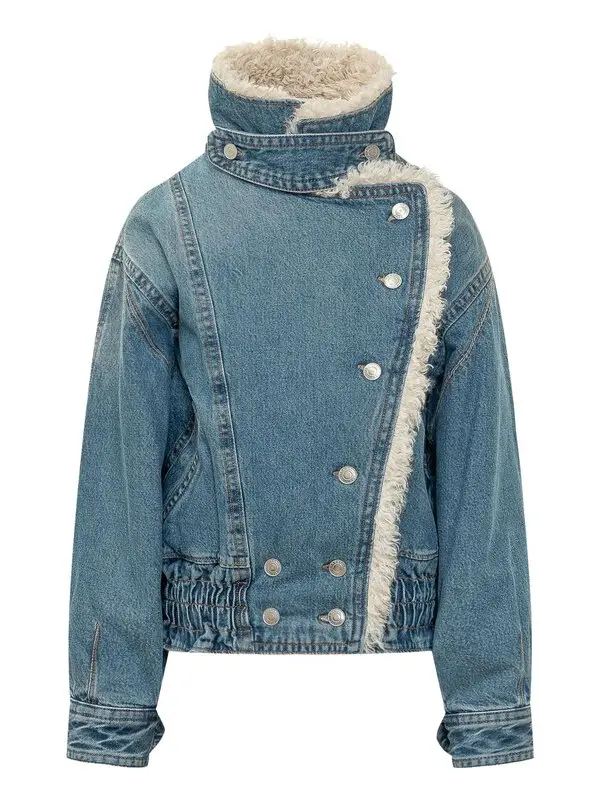 Isabel Marant Étoile Valineo-gd Cropped Jacket - Blue
